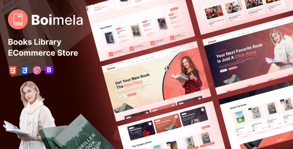 Boimela - Book Store Ecommerce HTML Template by Pixel-plus | ThemeForest